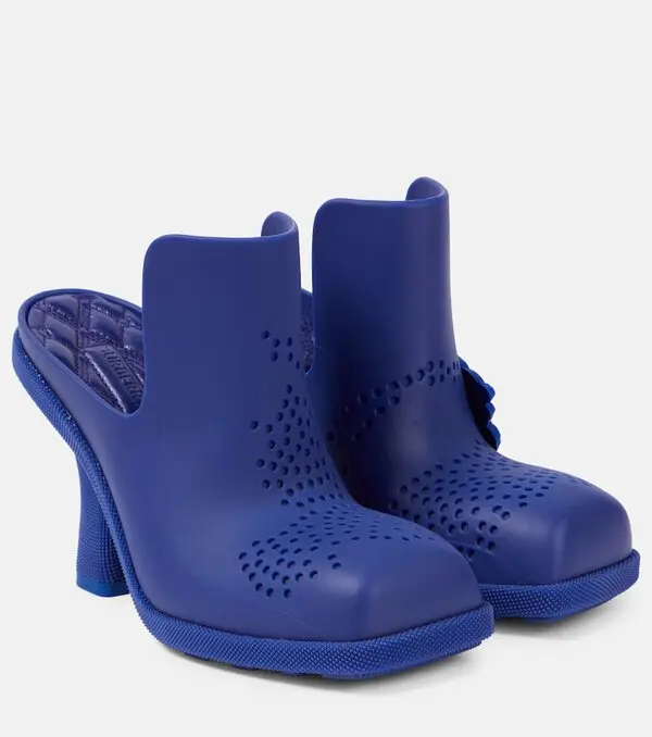 Burberry Rubber Mules - Blue