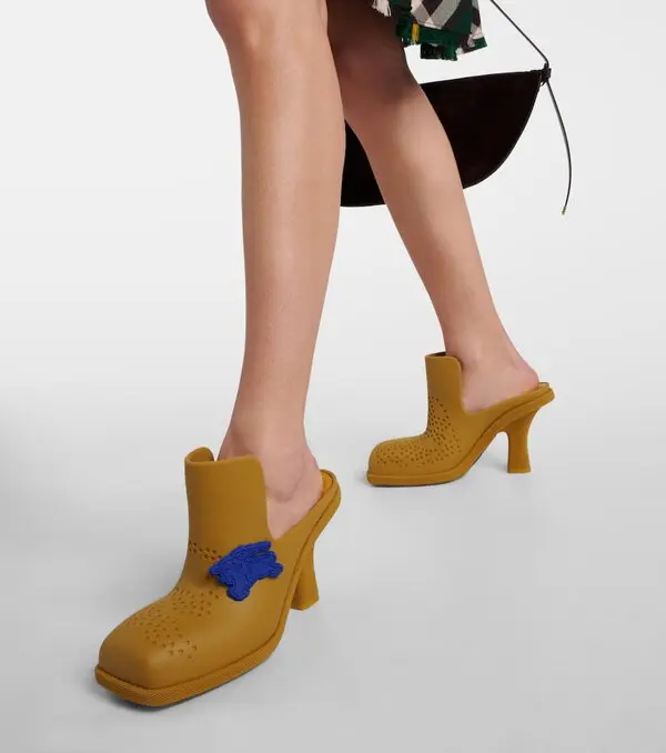 Burberry Ekd Mules - Brown