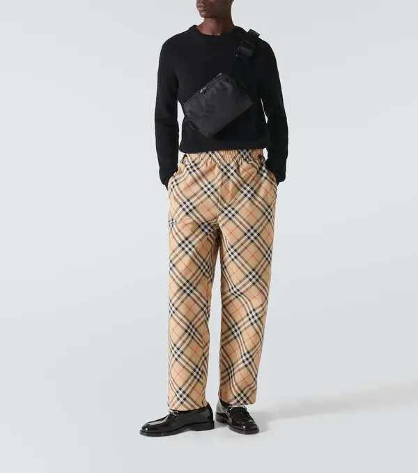 Burberry Checked Track Pants