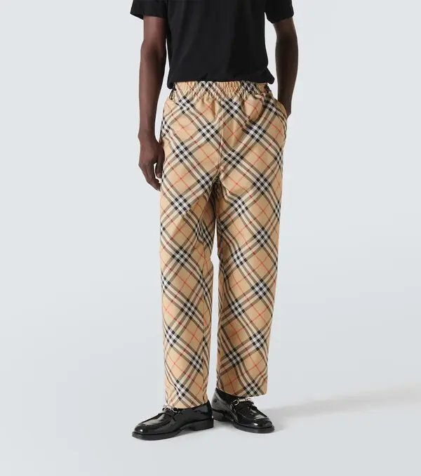 Burberry Checked Track Pants