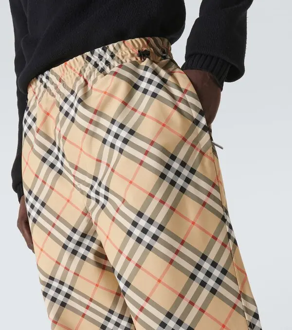 Burberry Checked Track Pants