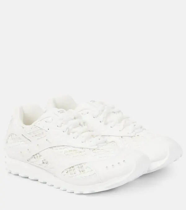 Bottega Veneta Orbit Technical Mesh Sneakers - White