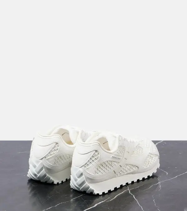 Bottega Veneta Orbit Technical Mesh Sneakers - White