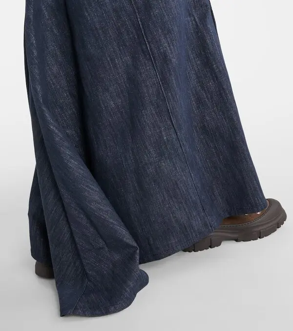 Brunello Cucinelli Cotton-blend Maxi Skirt