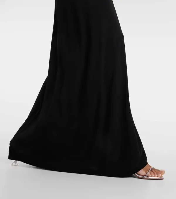 Christopher Esber Bezel Quartz Maxi Skirt - Black