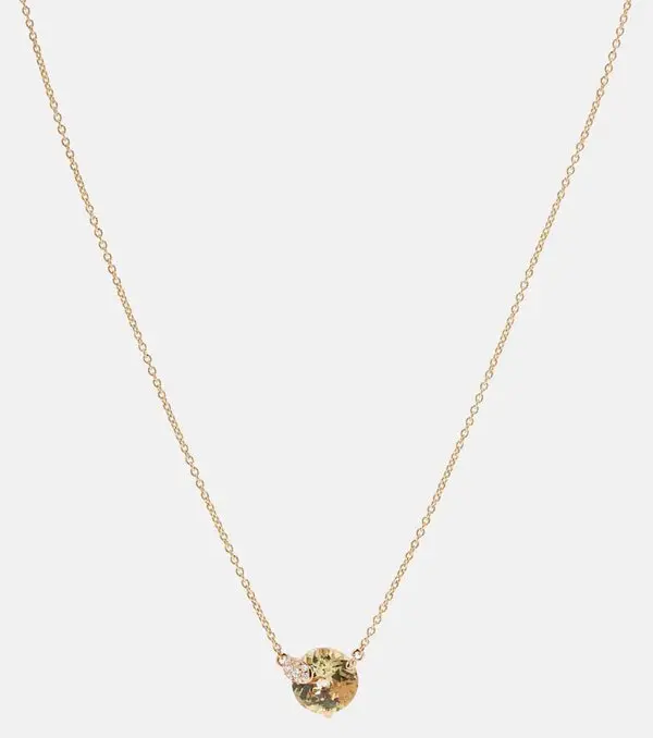 BUCHERER FINE JEWELLERY Peekaboo Beryl And Diamond Necklace - Gold