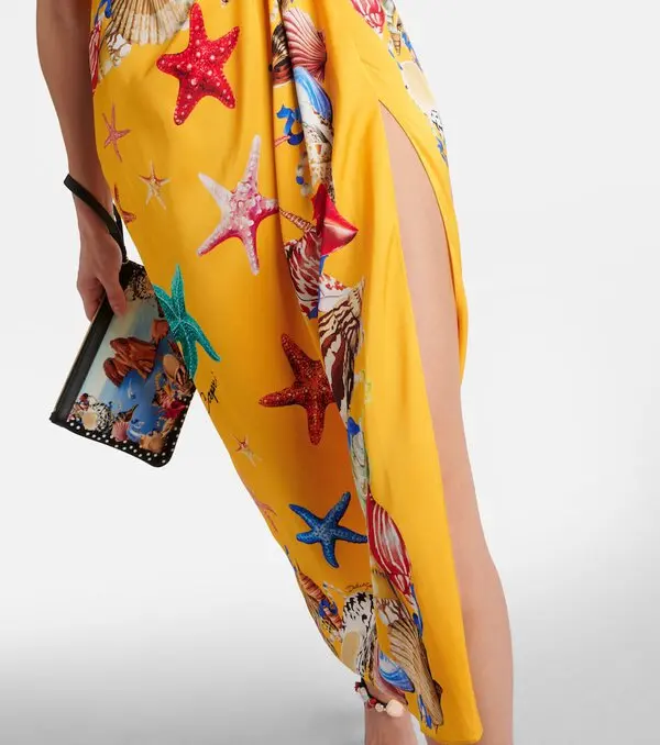 Dolce & Gabbana Capri Printed Silk-blend Midi Dress
