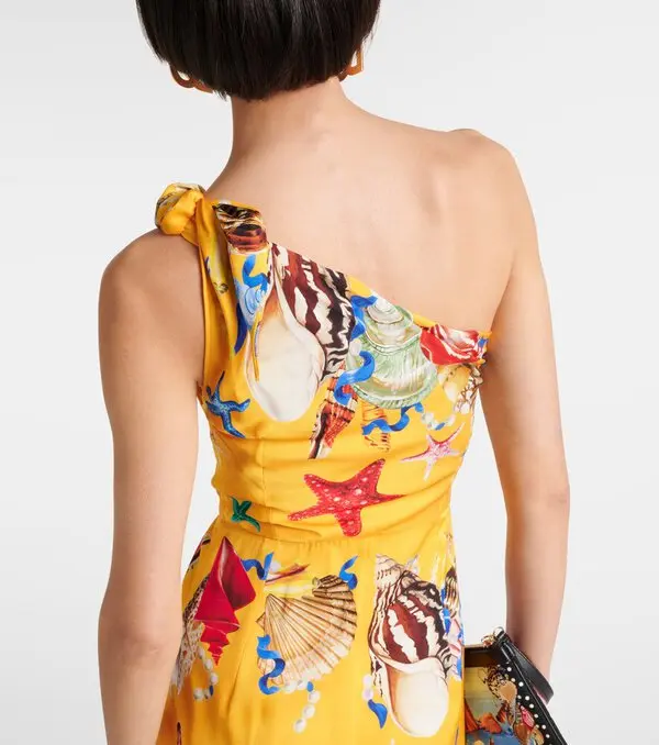 Dolce & Gabbana Capri Printed Silk-blend Midi Dress