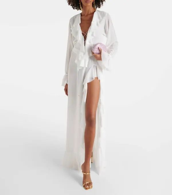 BANANHOT Bellen Ruffled Maxi Dress