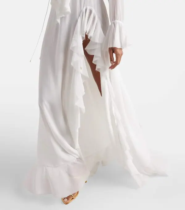 BANANHOT Bellen Ruffled Maxi Dress