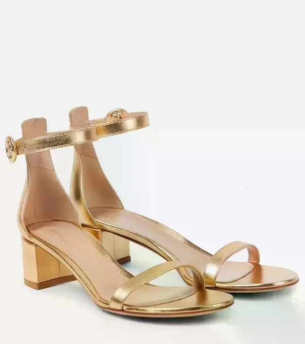 GIANVITO ROSSI Gaeta Sandals - Gold