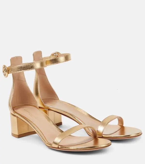 GIANVITO ROSSI Gaeta Sandals - Gold