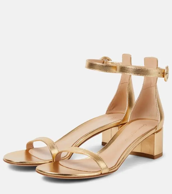 GIANVITO ROSSI Gaeta Sandals - Gold