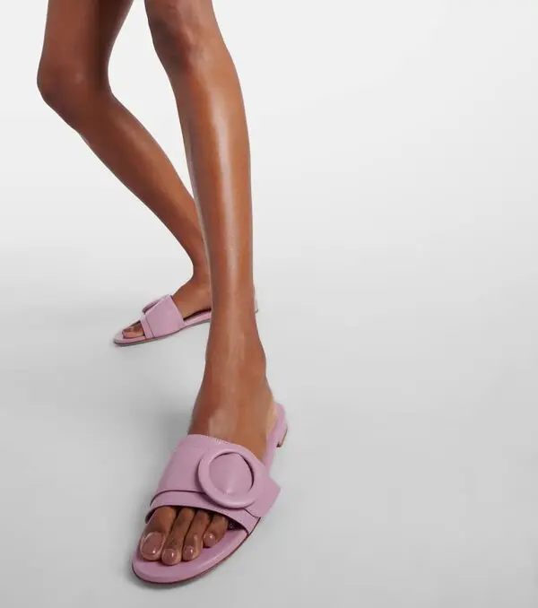 GIANVITO ROSSI Leather Slides