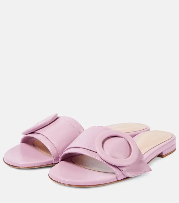 GIANVITO ROSSI Leather Slides