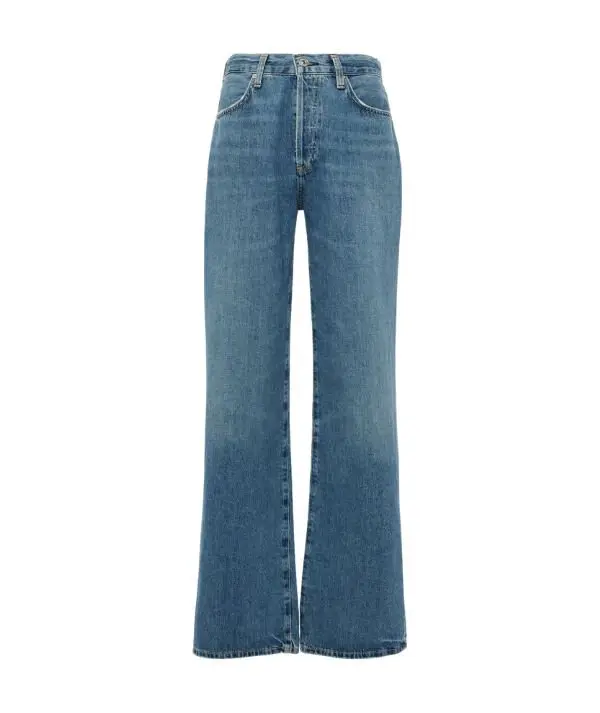 Citizens Of Humanity Annina Mid-rise Wide-leg Jeans - Blue