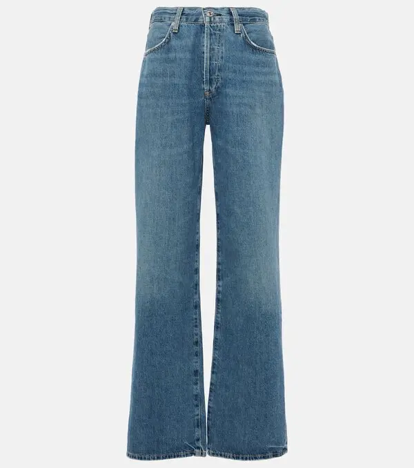 Citizens Of Humanity Annina Mid-rise Wide-leg Jeans - Blue