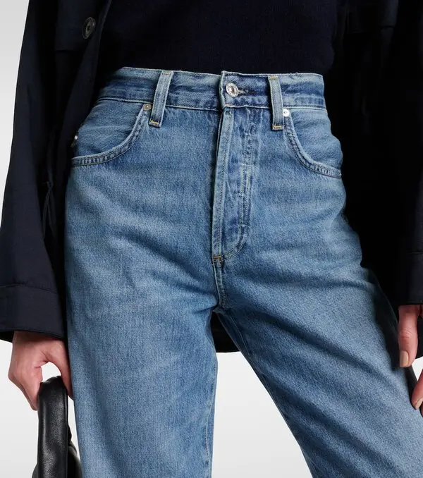 Citizens Of Humanity Annina Mid-rise Wide-leg Jeans - Blue
