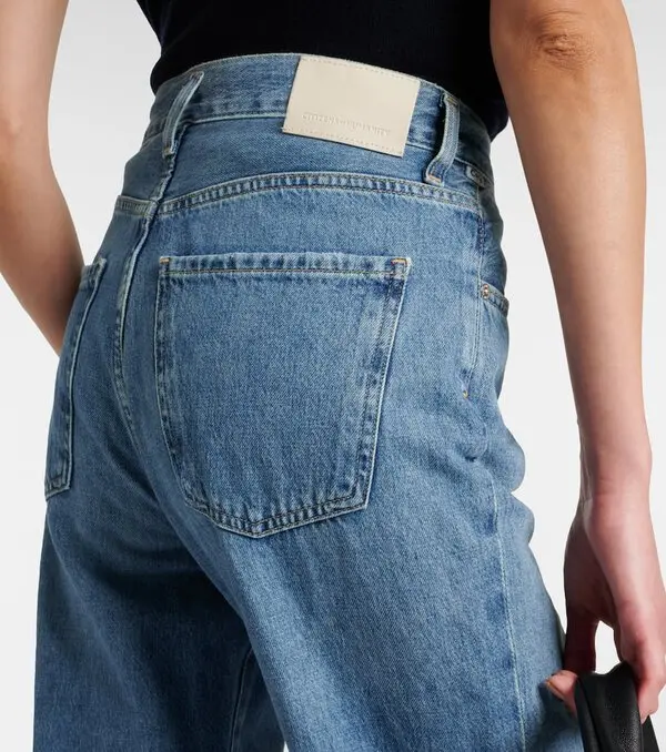 Citizens Of Humanity Annina Mid-rise Wide-leg Jeans - Blue