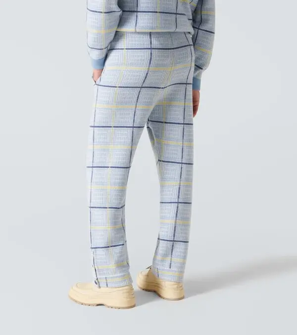 GOD'S TRUE CASHMERE Rain Tartan Cashmere Sweatpants
