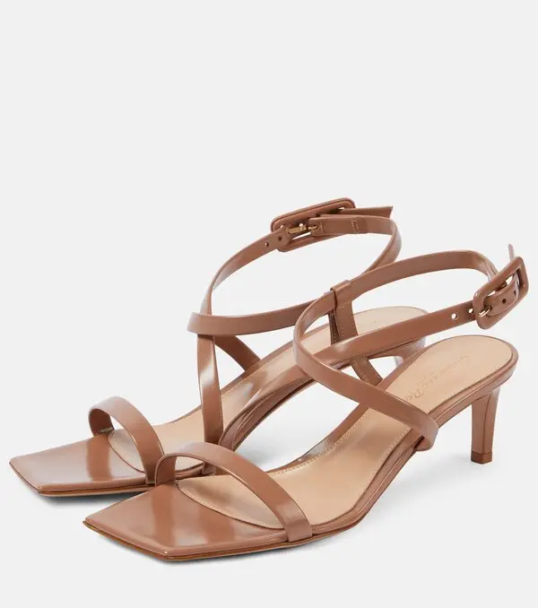 GIANVITO ROSSI Lindsay 55 Leather Sandals