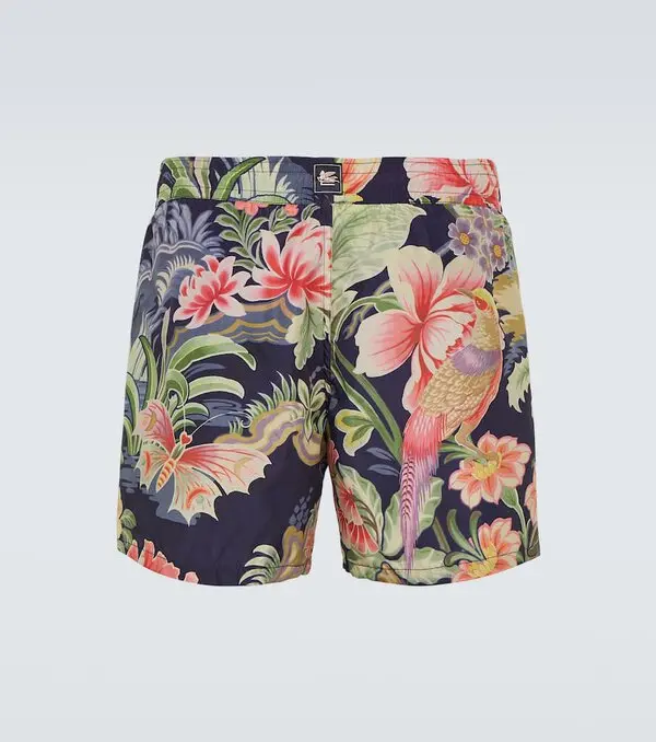 Etro Printed Swim Trunks