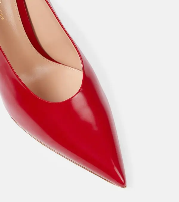 GIANVITO ROSSI Robbie 85 Patent Leather Pumps - Red