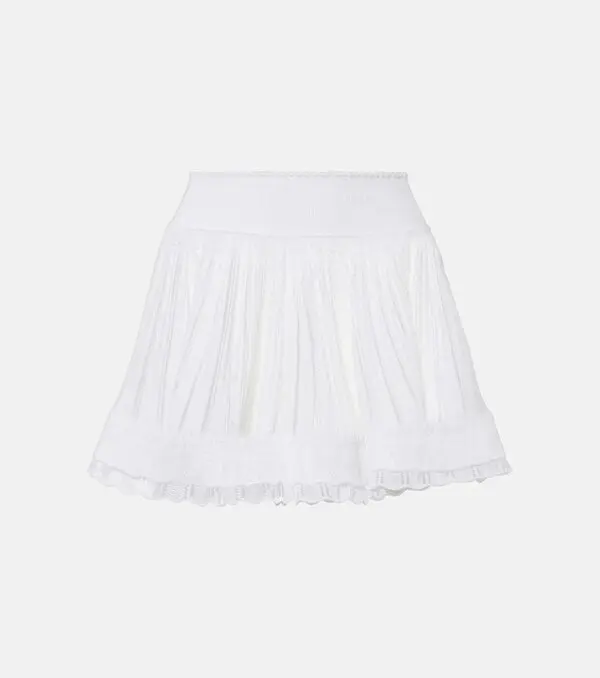 Alaïa Crinoline Pleated Shorts - White