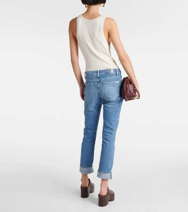 7 For All Mankind Low-rise Slim Jeans