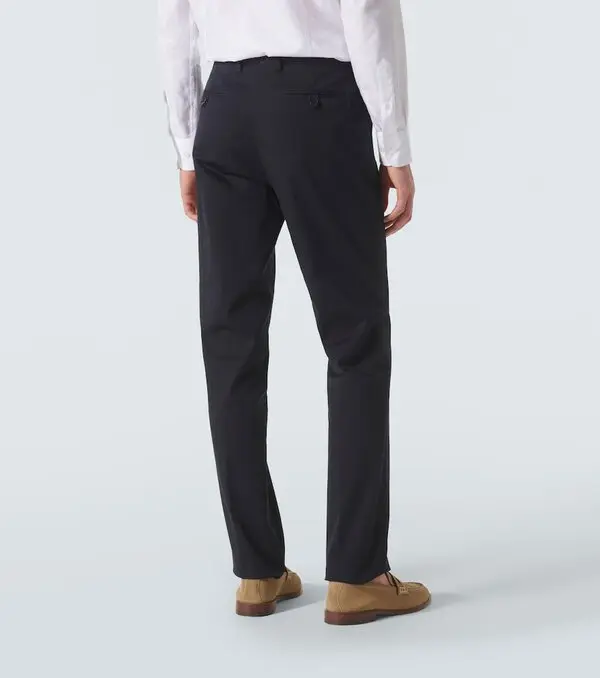 Etro Floral Cotton Jacquard Chinos