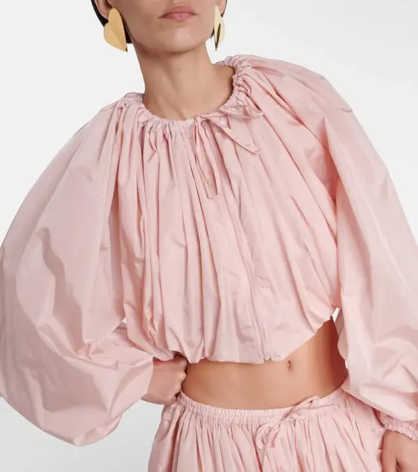 Alaïa Pleated Cropped Jacket