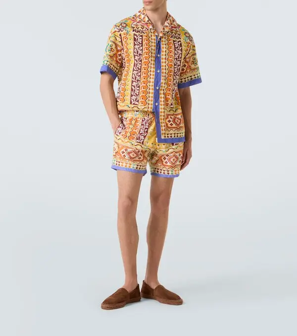 Etro Printed Cotton Bowling Shirt - Multicoloured