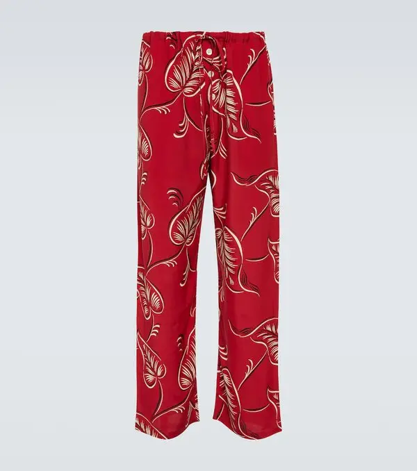 BODE Creeping Begonia Printed Pajama Pants