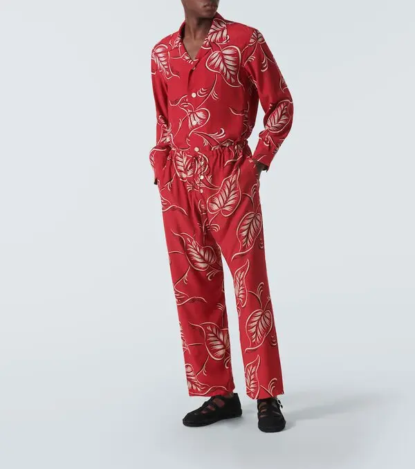 BODE Creeping Begonia Printed Pajama Pants