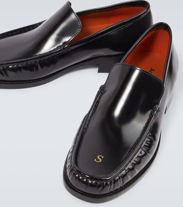 Acne Studios Leather Loafers - Black
