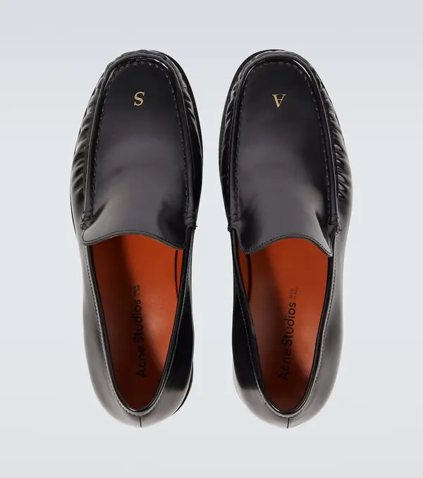 Acne Studios Leather Loafers - Black