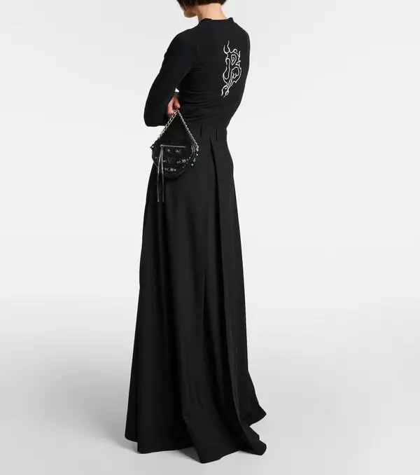 Balenciaga Hybrid Wool Skirt With Pants