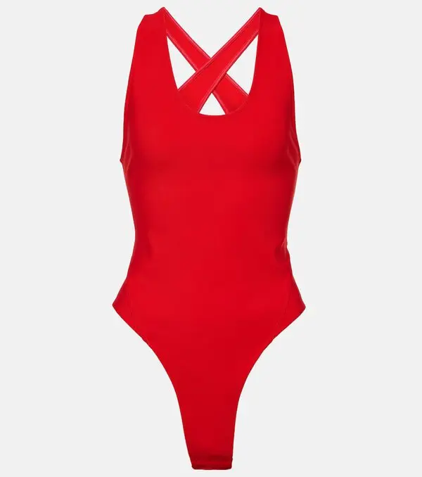 Alaïa Jersey Bodysuit - Red