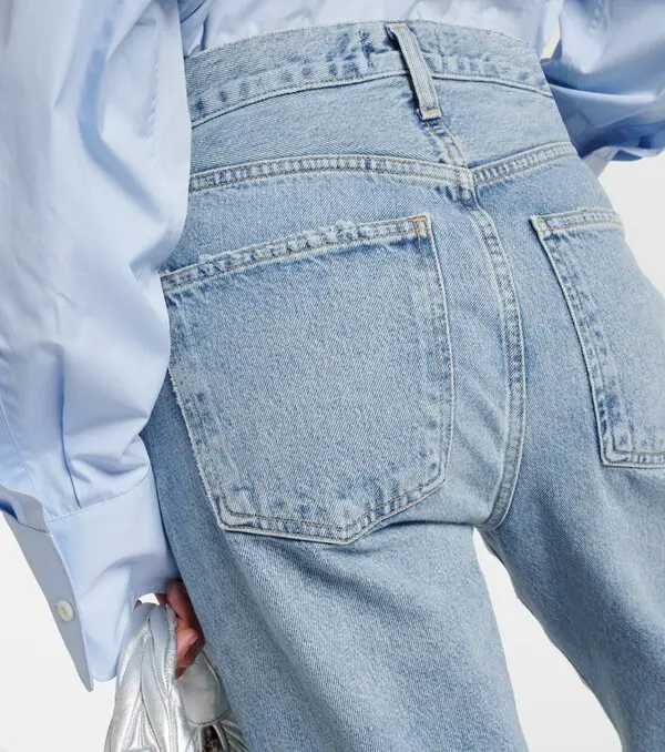 AGOLDE 90s Distressed Mid-rise Straight Jeans