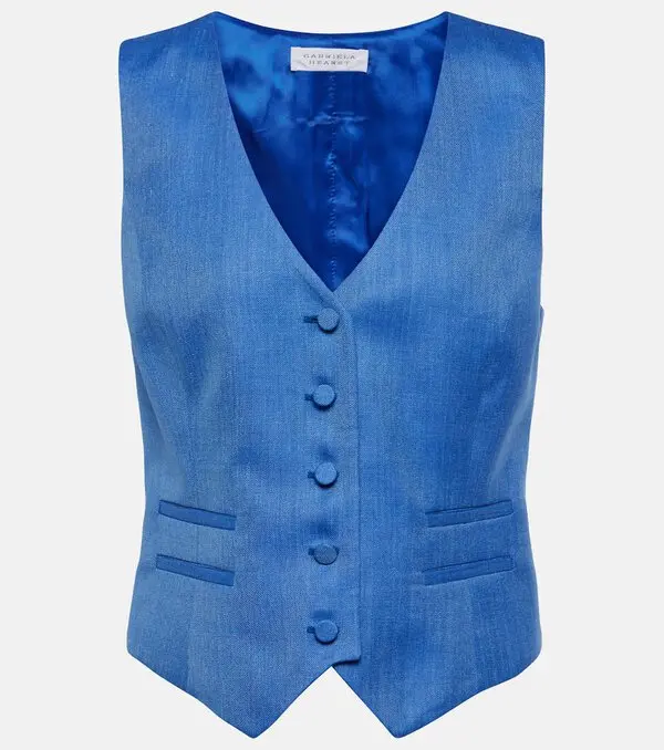 Gabriela Hearst Coleridge Vest - Blue
