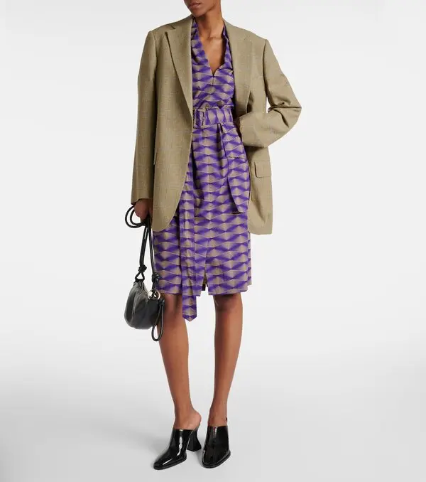 Dries Van Noten Printed Cotton Poplin Minidress