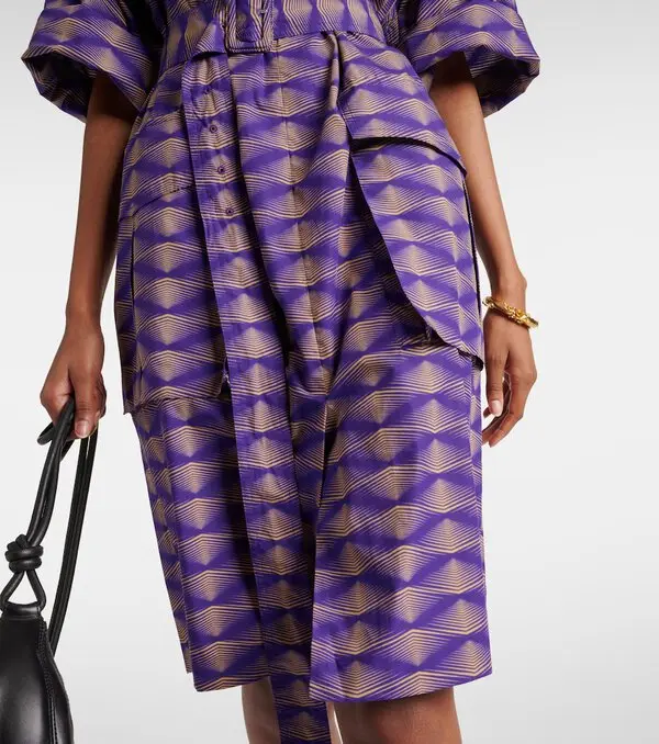 Dries Van Noten Printed Cotton Poplin Minidress