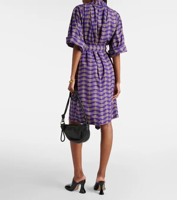 Dries Van Noten Printed Cotton Poplin Minidress