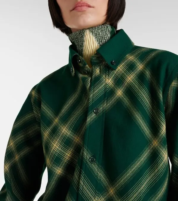 Burberry Checked Wool Shirt