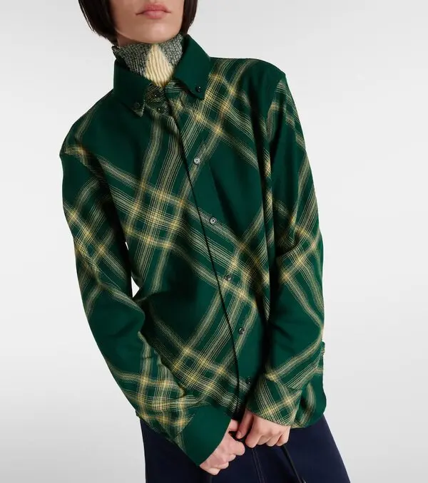 Burberry Checked Wool Shirt