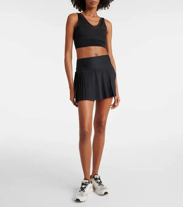 Alo Yoga Grand Slam Pleated Skirt In Black - 20% Off | Editorialist