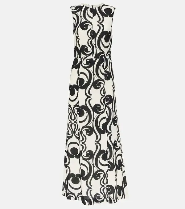 Dries Van Noten Printed Crêpe Maxi Dress