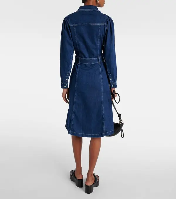 7 For All Mankind Denim Midi Dress