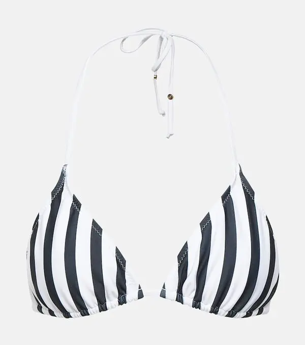 BANANHOT Striped Bikini Top - White