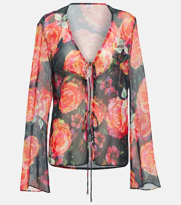 BANANHOT Vanessa Floral Chiffon Beach Cover-up - Multicoloured